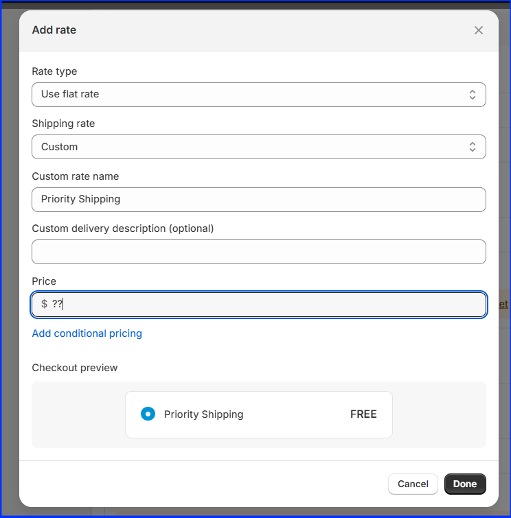 Creating Shipping Profiles for Priority Shipment – Portless